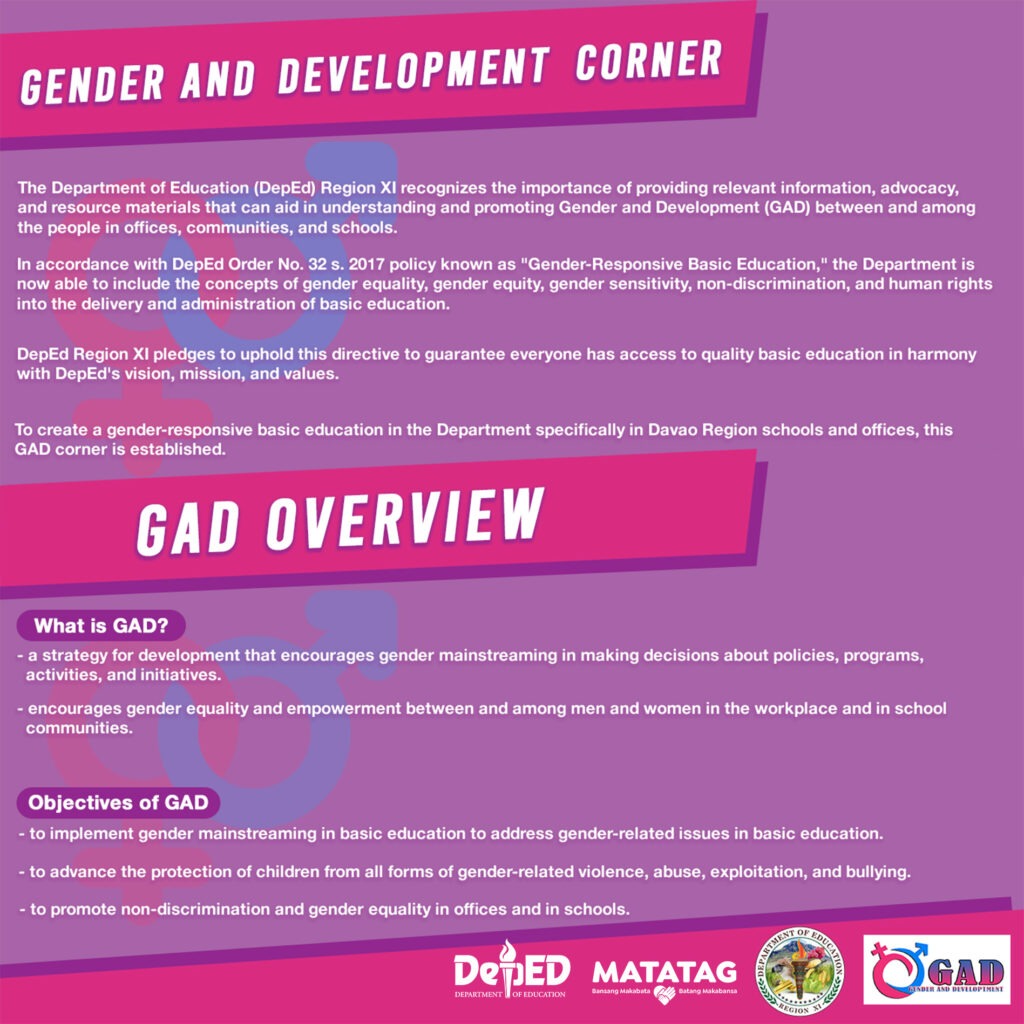 GAD CORNER - Department of Education Region XI